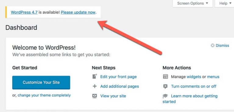 How To Update The Wordpress Core Dealing With Issues