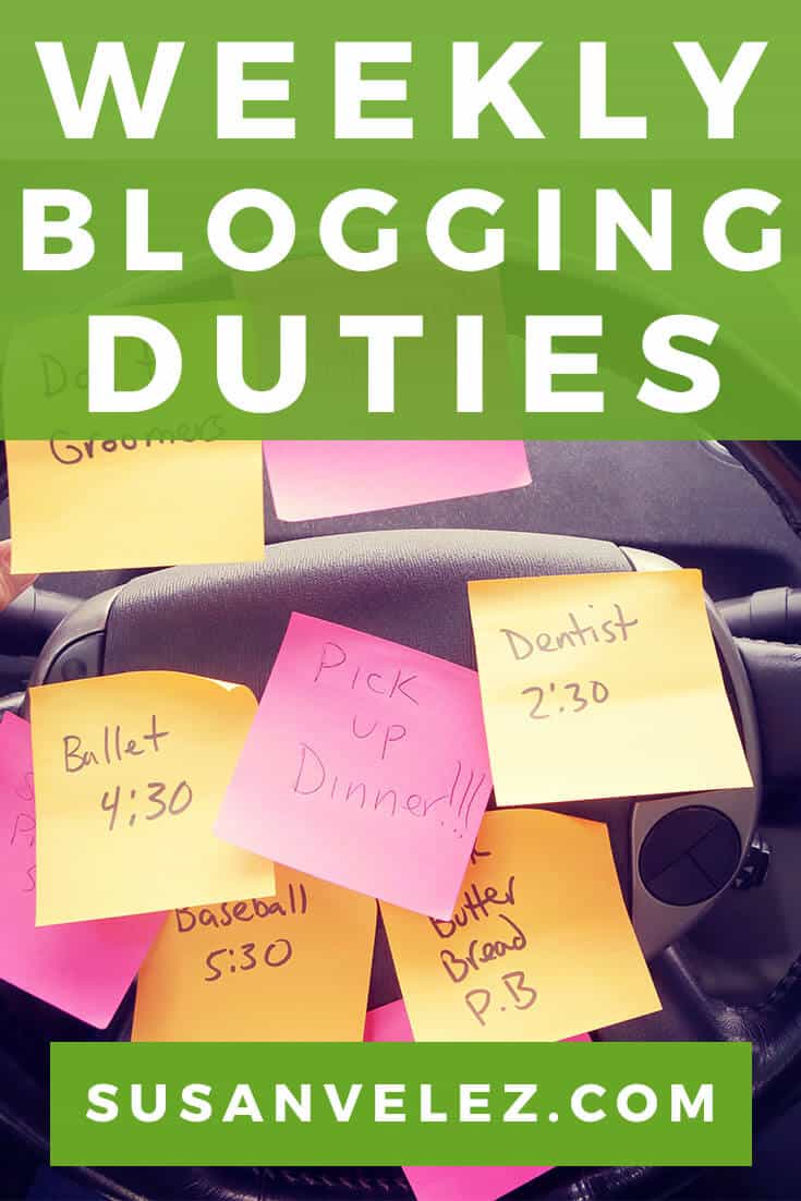 My Weekly Blogging Duties What I'm Doing to Grow My Blog